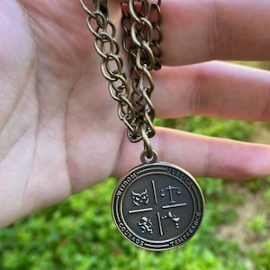 Stoic Necklace: the Cardinal Virtues, Memento Mori and Amor Fati - Etsy