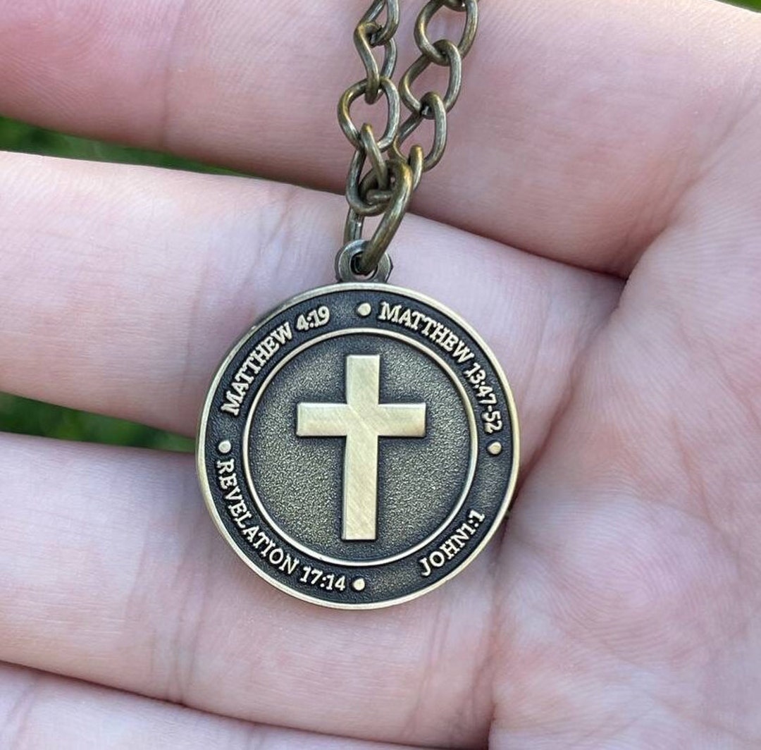 Christian Necklace: Cross, Ichthus - Etsy