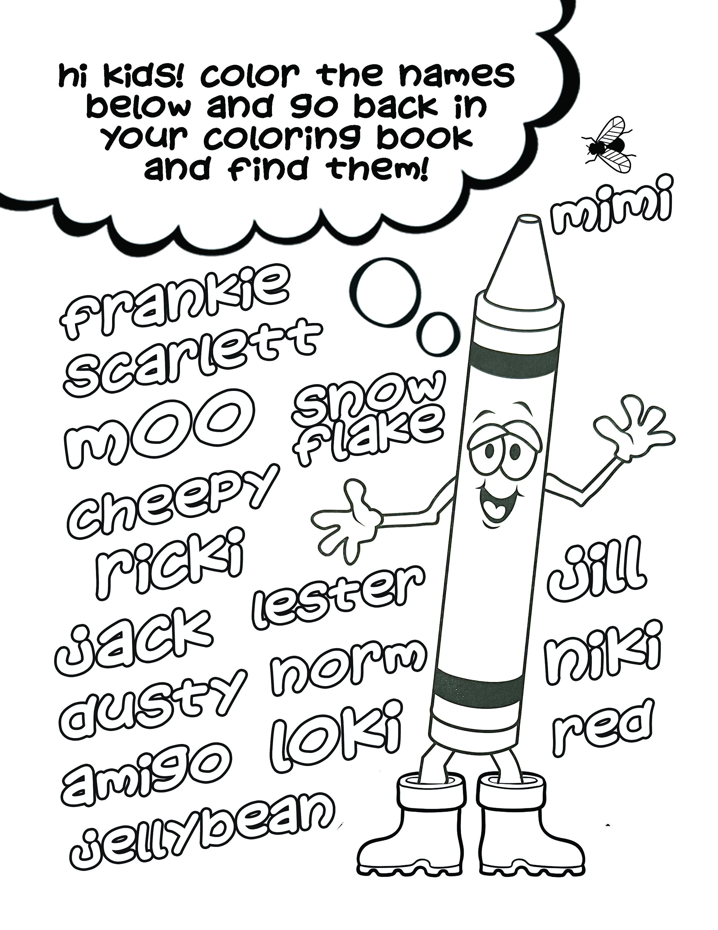 Coloring Book Cover Coloring Page