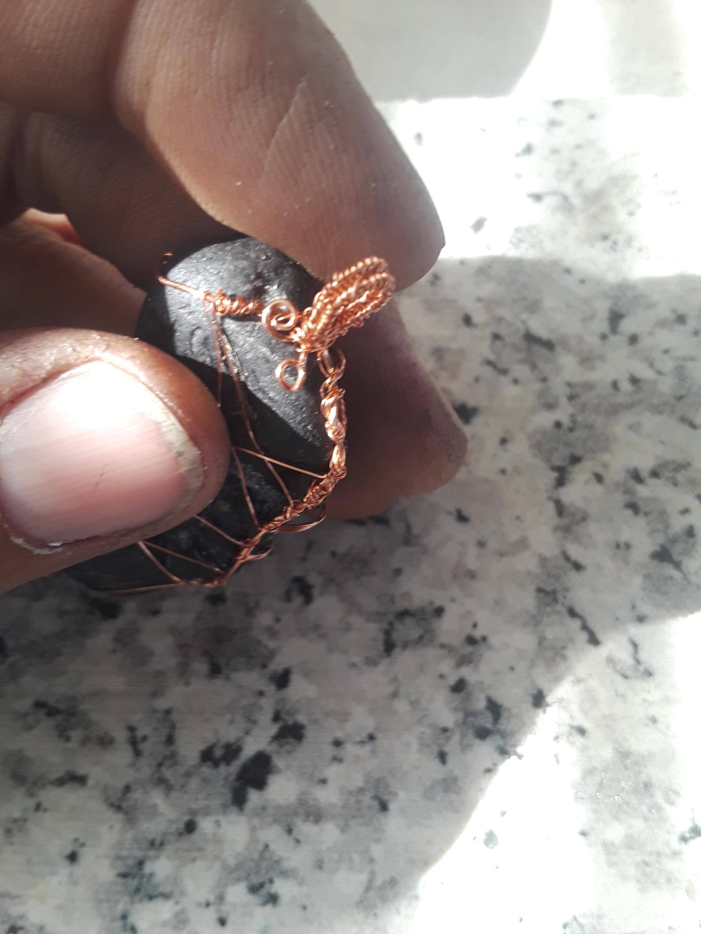 Apache Tear With Copper Wire Tree - Etsy