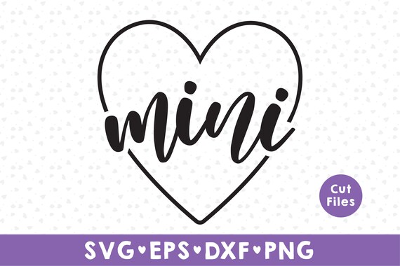 Hand Lettered Mimi SVG Mimi Heart Svg Mimi SVG Mom Svg | Etsy