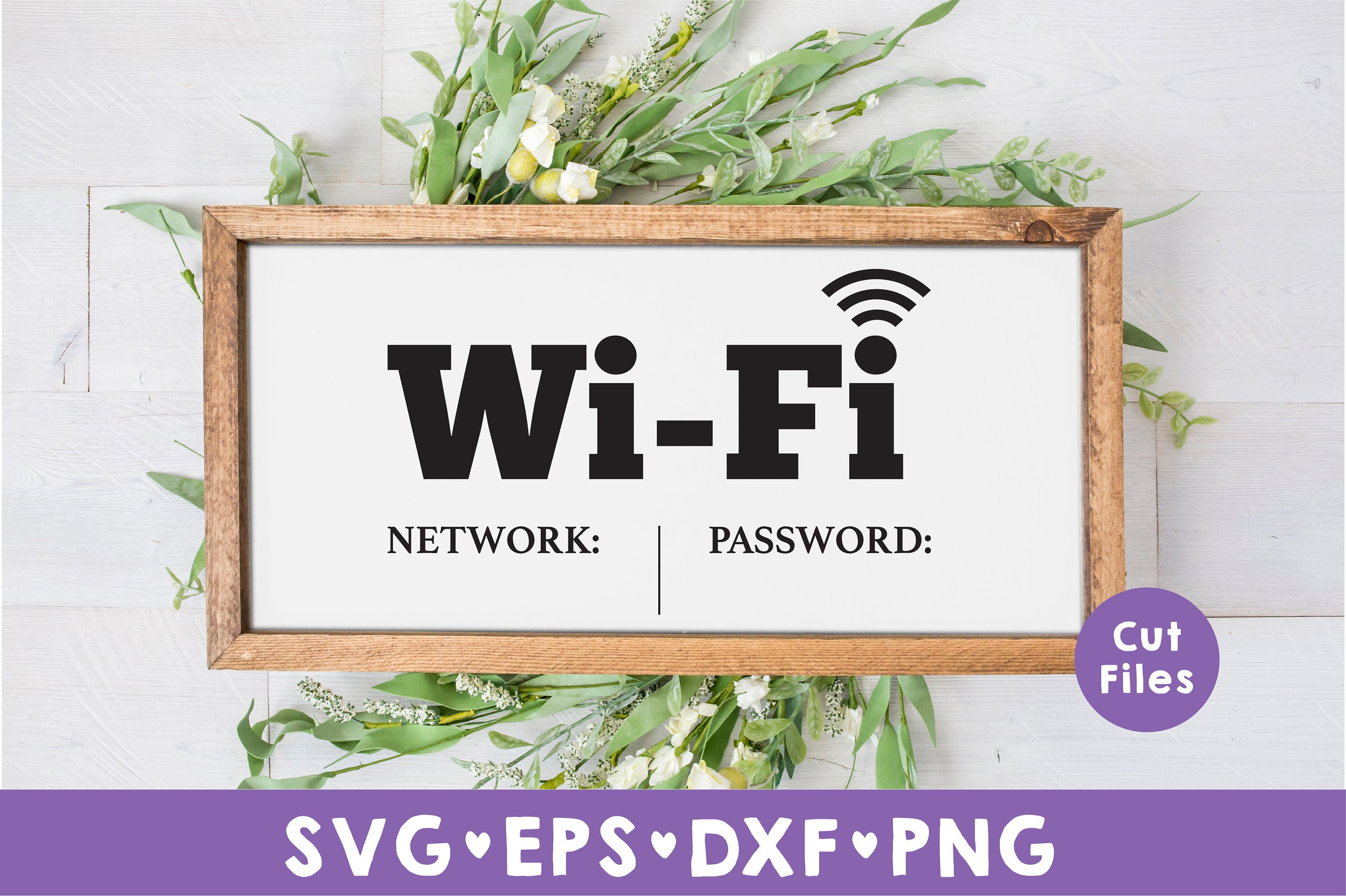 Wifi Password SVG Wifi svg Welcome svg dxf eps png | Etsy