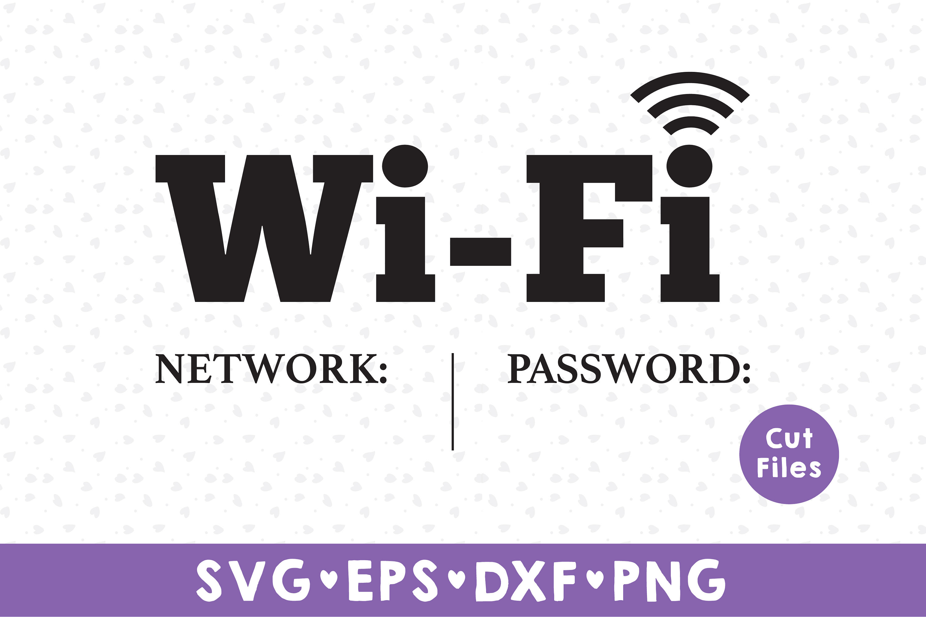 Wifi Password SVG Wifi svg Welcome svg dxf eps png | Etsy