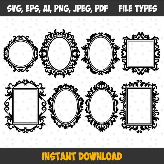 Papercraft Craft Supplies & Tools Vector Frames svg Clipart Cricut File ...