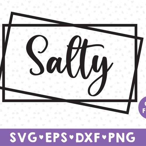 Salty Svg Png I Am Salty Svg Png Salt and Light Svg - Etsy
