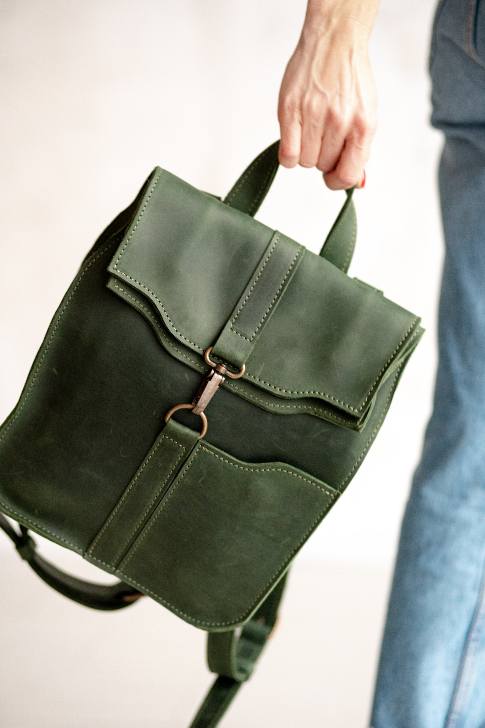 Leather Backpack Women,leather Backpack,leather Convertible Backpack ...