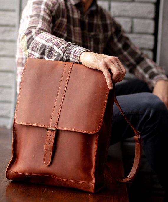 Custom Leather Backpack for Menleather Backpack Menlaptop | Etsy