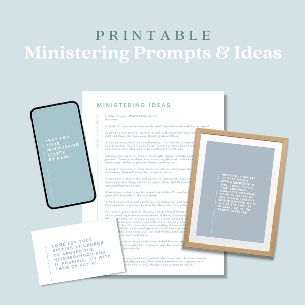 Ministering Handout - Etsy