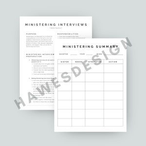 Ministering Interviews Downloadable | LDS Ministering Interviews ...