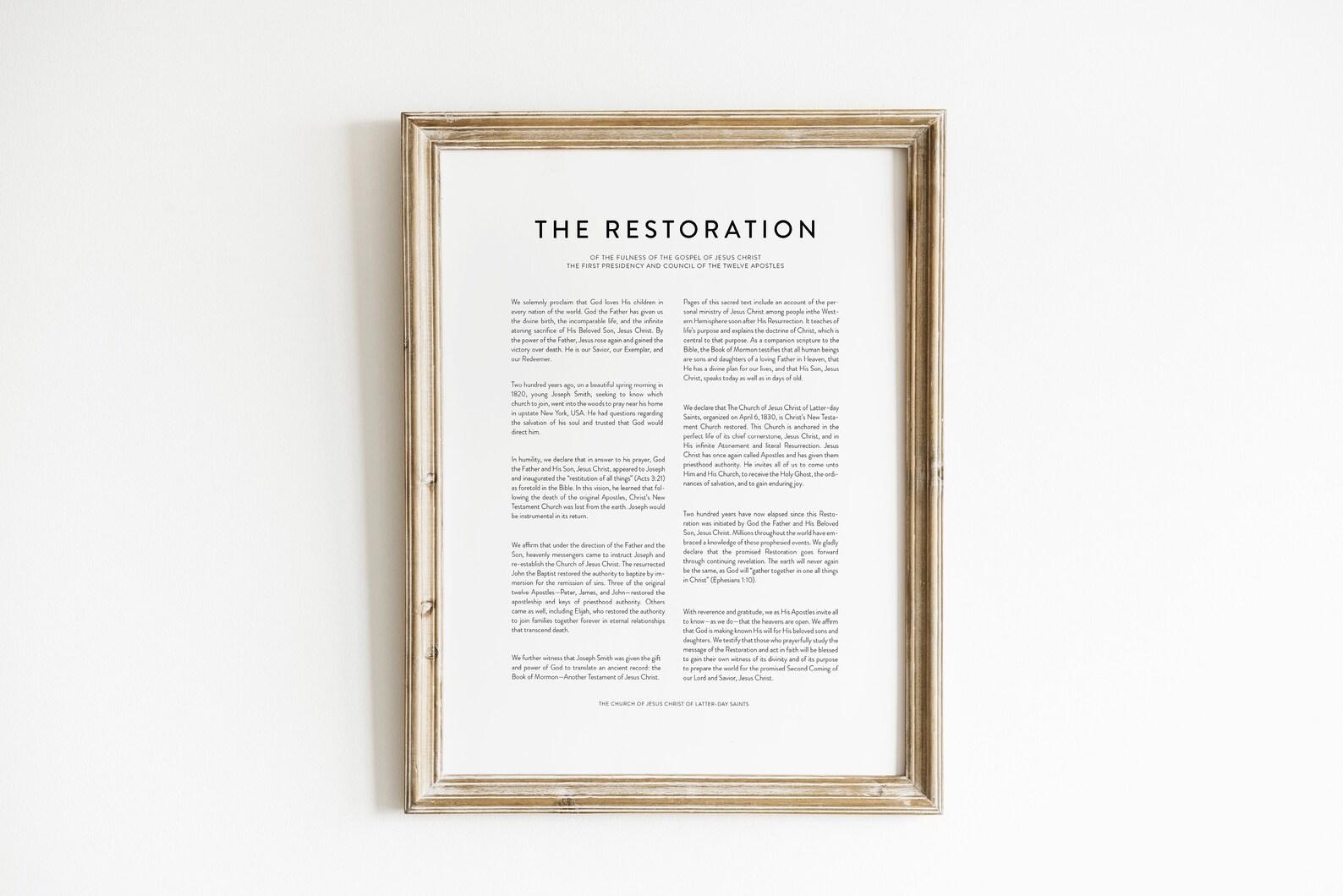 4 Modern LDS Prints Living Christ Family Proclamation - Etsy