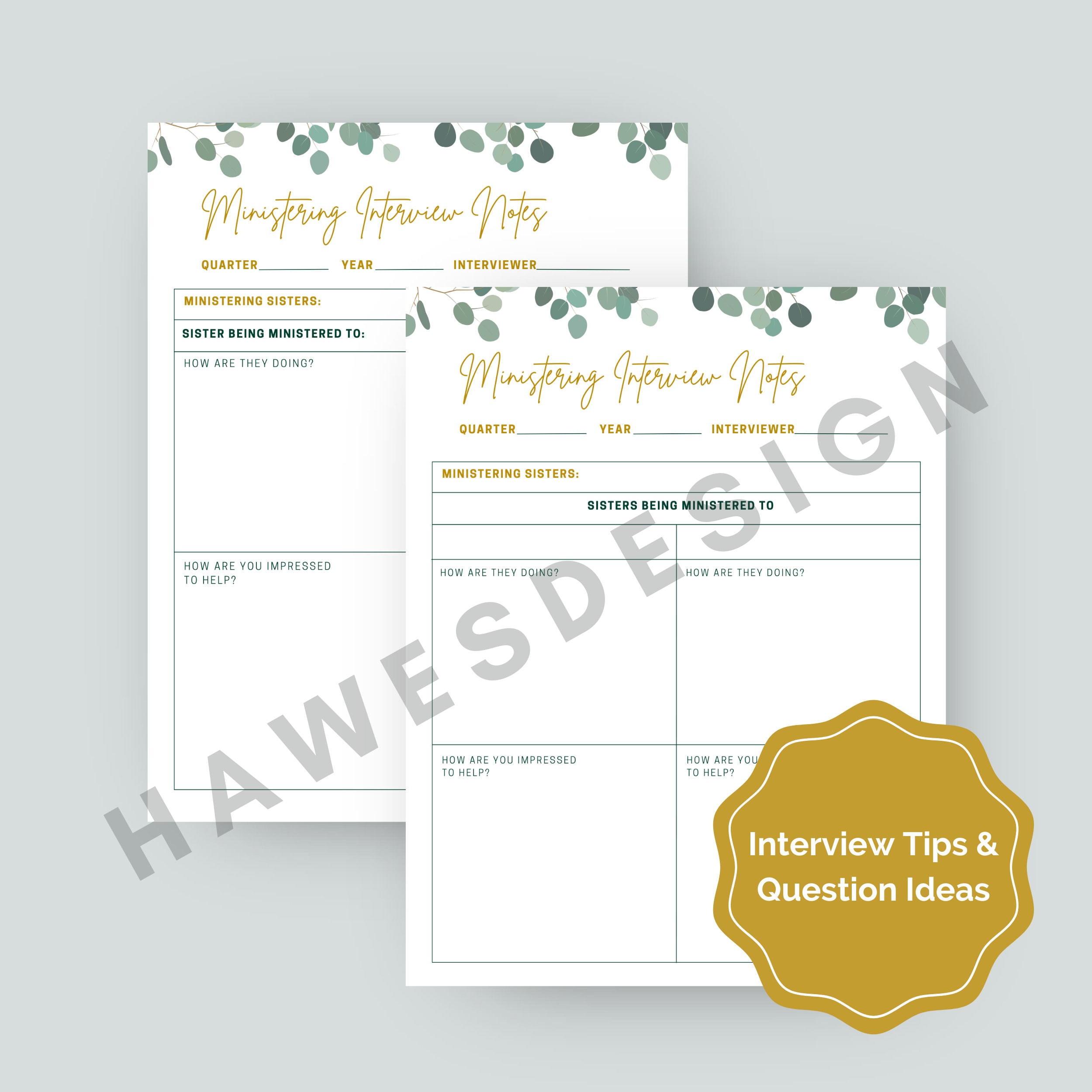 Ministering Interviews Downloadable | LDS Ministering Interviews ...