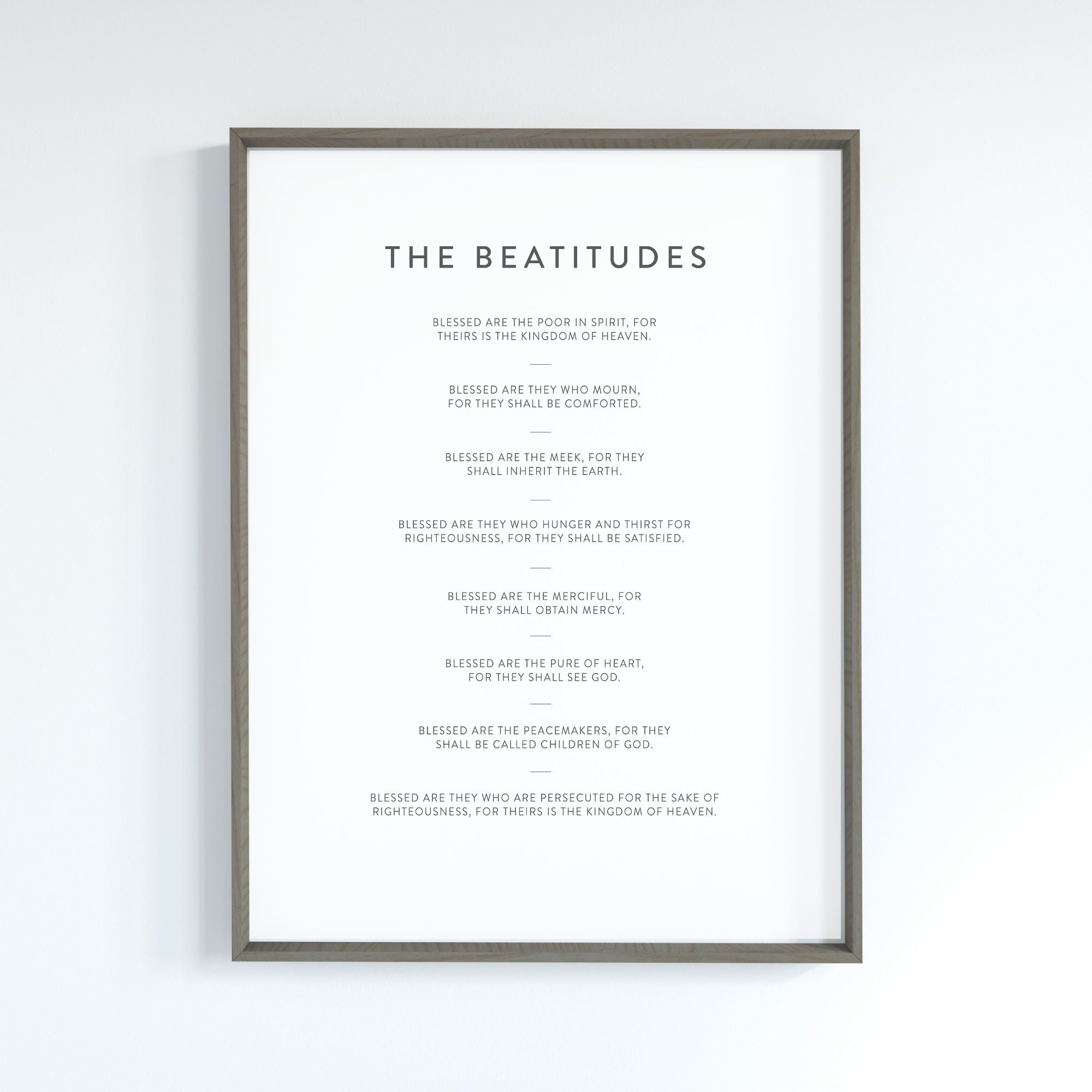Beatitudes Printable Downloadable Artwork | LDS Beatitudes | Matthew 5: ...
