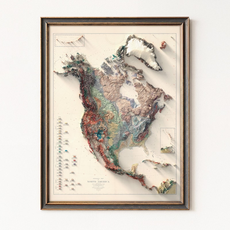 Vintage Tribal Map - Etsy