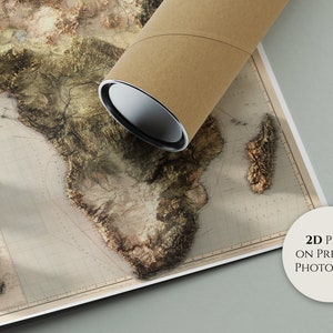 Istanbul Map - Wall Decor - Topography - Elevation - Art Print - Unique ...