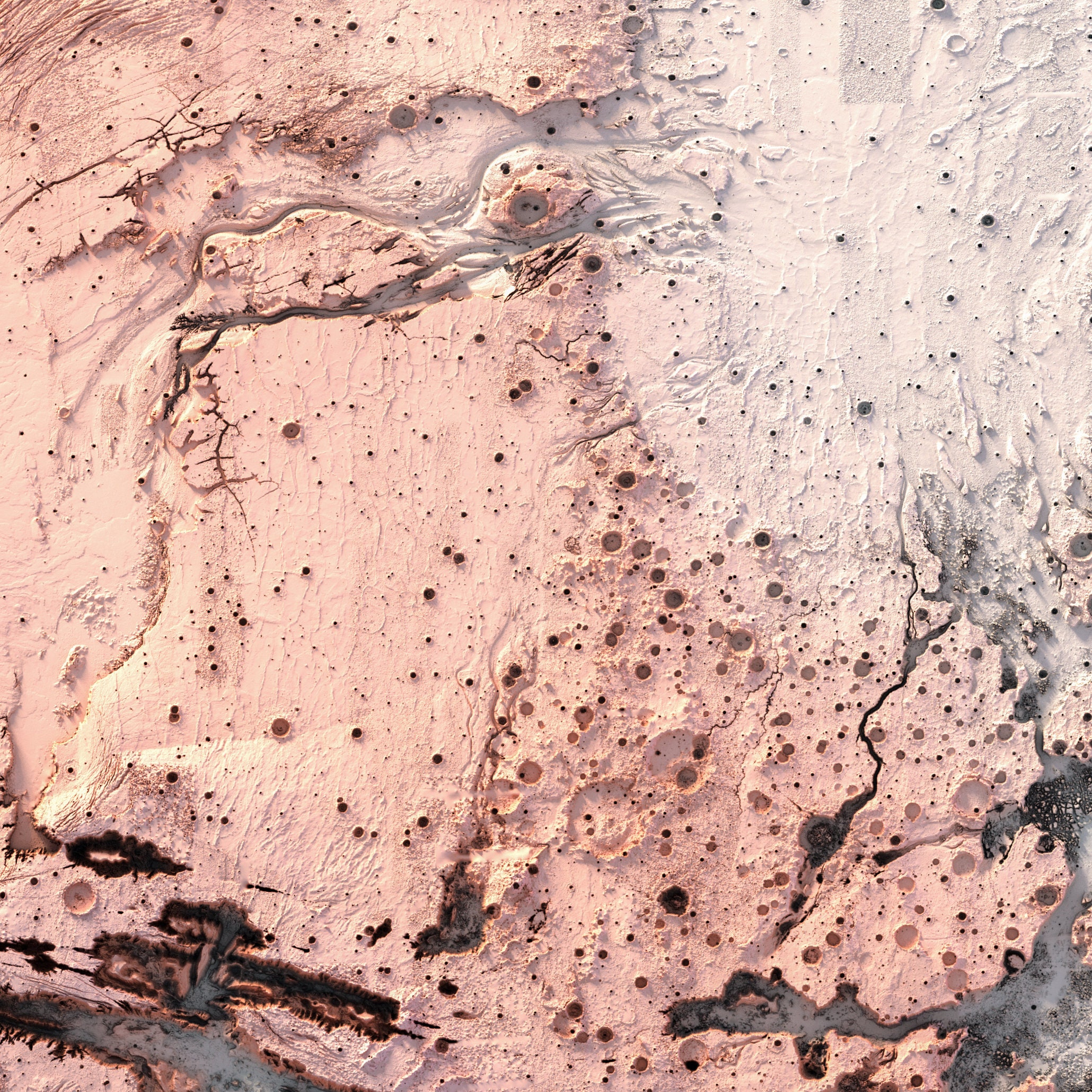 Mars Shaded Relief Map Map Print - Etsy