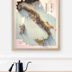 Italy Soil Map Vintage Map Print - Etsy