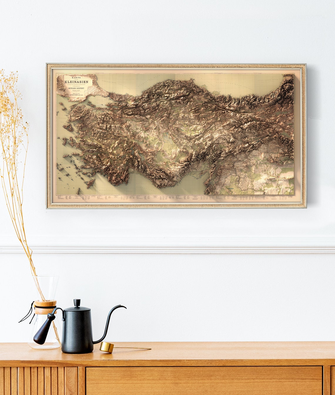 Relief Map of Turkey: Topographic Art Print, Unique Wall Decor - Etsy