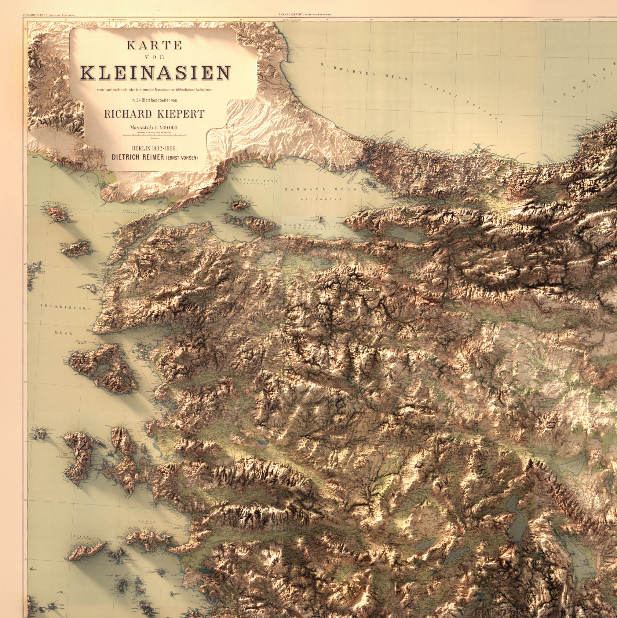 Relief Map of Turkey: Topographic Art Print, Unique Wall Decor - Etsy