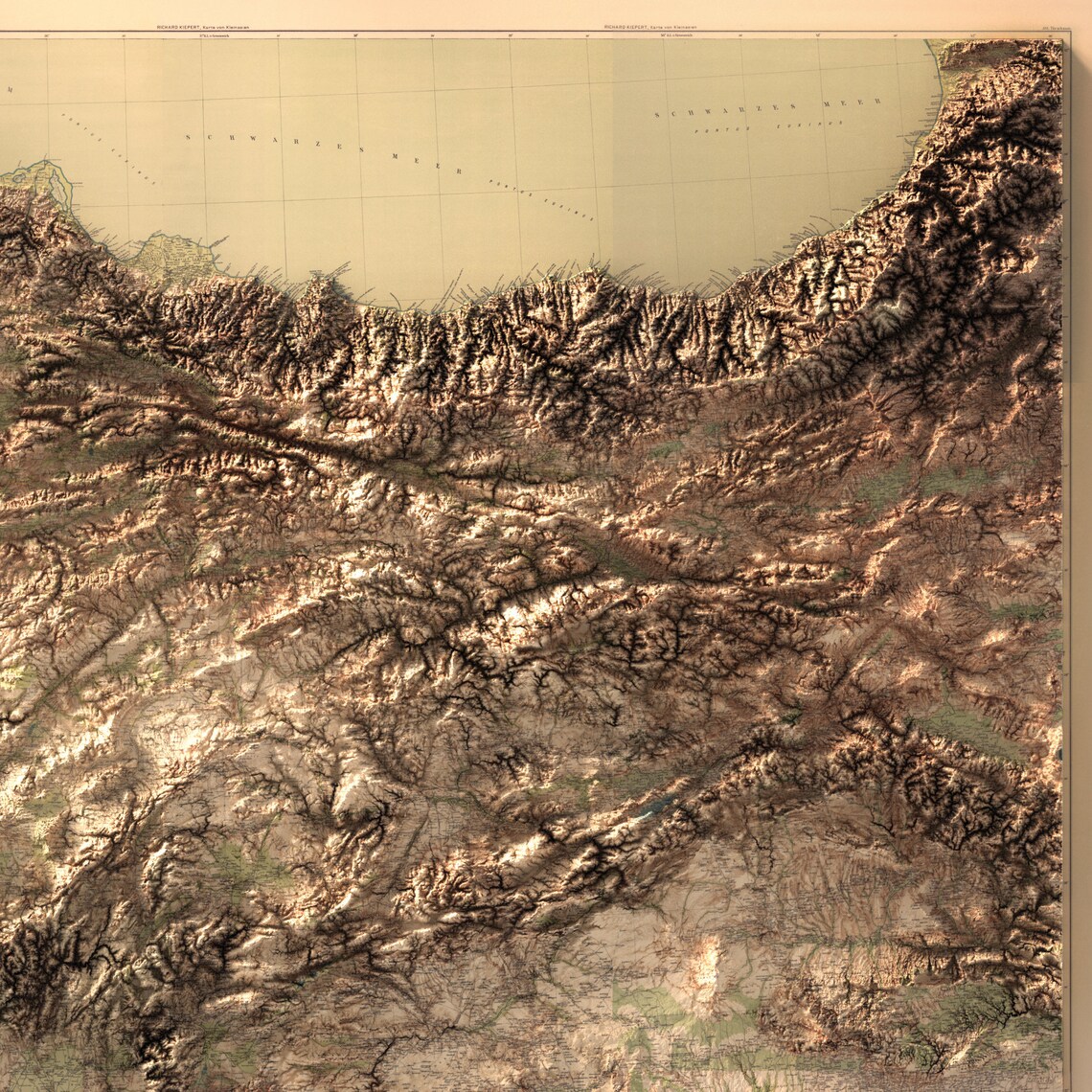Relief Map of Turkey: Topographic Art Print, Unique Wall Decor - Etsy