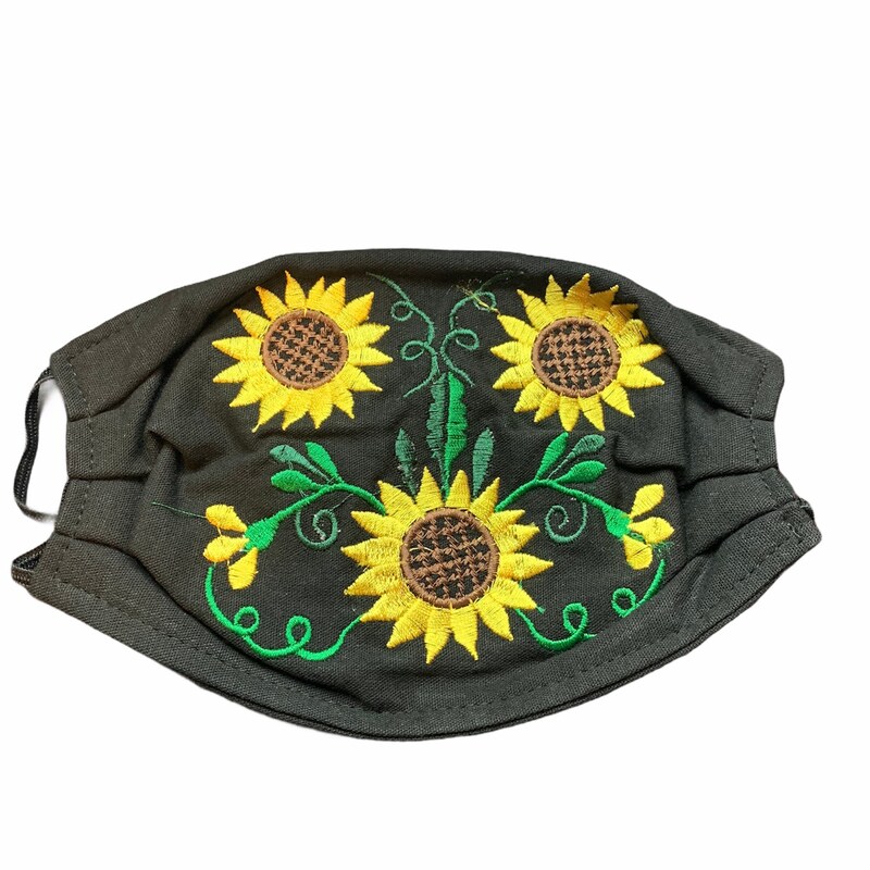 Sunflower Face Mask - Etsy