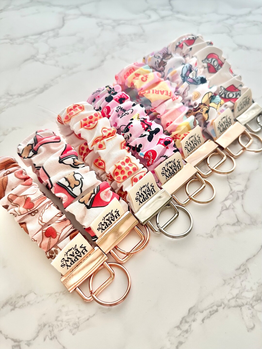 Scrunchie Key Chains | Wristlet Key Fob | Scrunchie Wrist Keychain ...