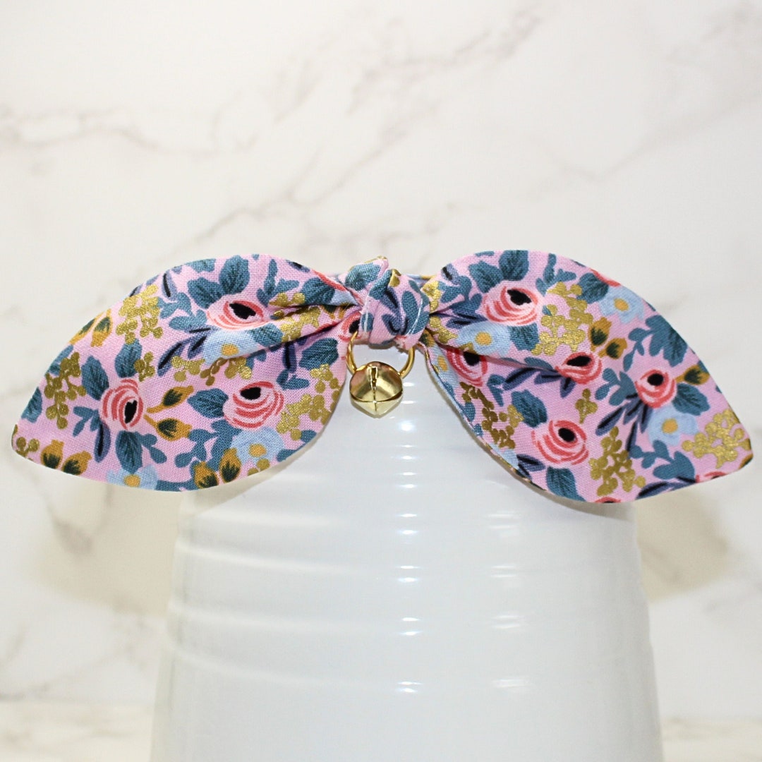 Rifle Paper Rose Garden Party Cat Collar Bow Tie • Cat Collar ...