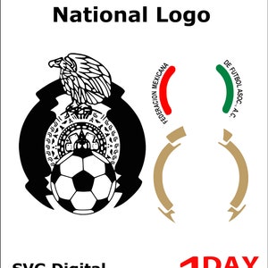 Mexico National Team Logo SVG File Only, We Make Custom Svg Designs and ...