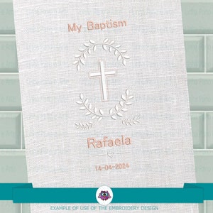 Baptism Embroidery Design - Embroidery Design File - Religious ...