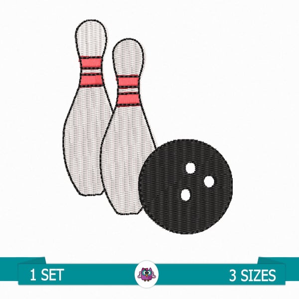 Bowling Embroidery - Etsy