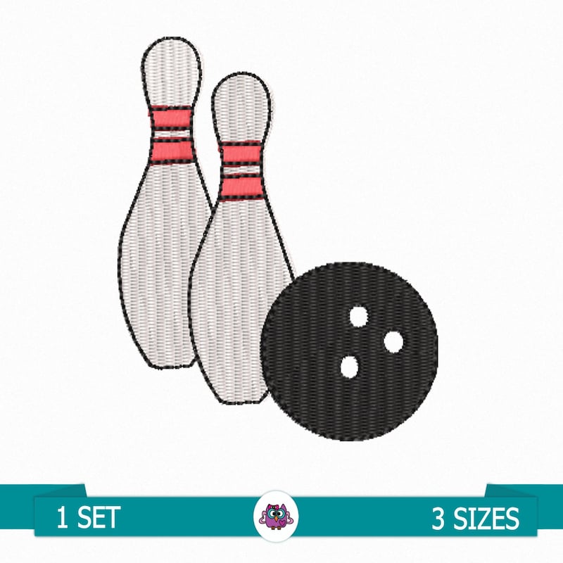 Bowling Embroidery - Etsy