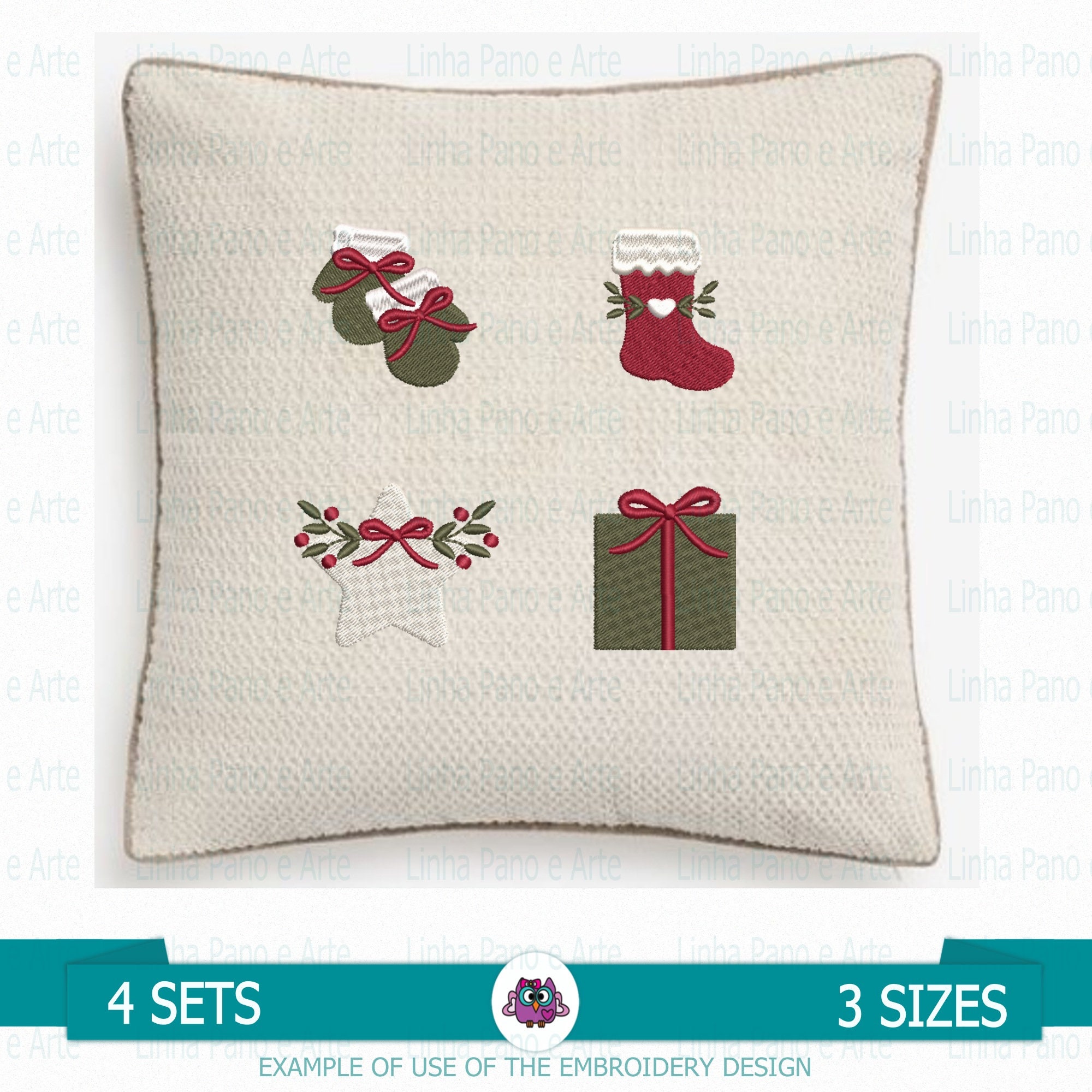Christmas Mini Elements Embroidery - Digital Embroidery File ...