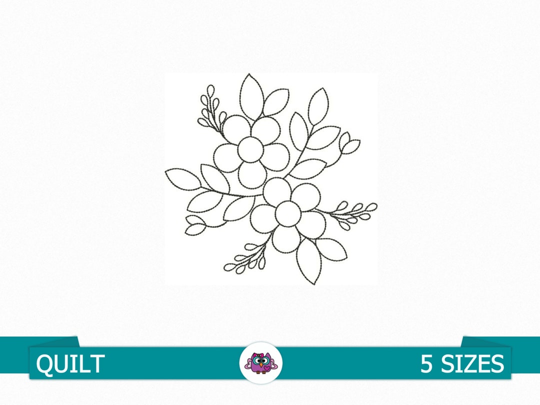 FLOWER - Digital Embroidery Design for Embroidery Machine (instant ...
