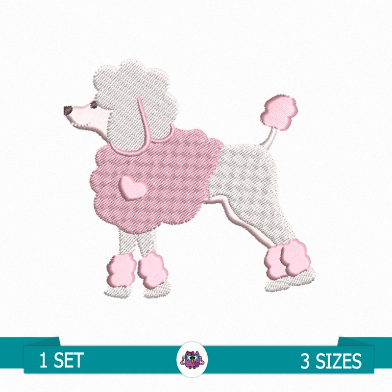 Poodle Embroidery - Etsy