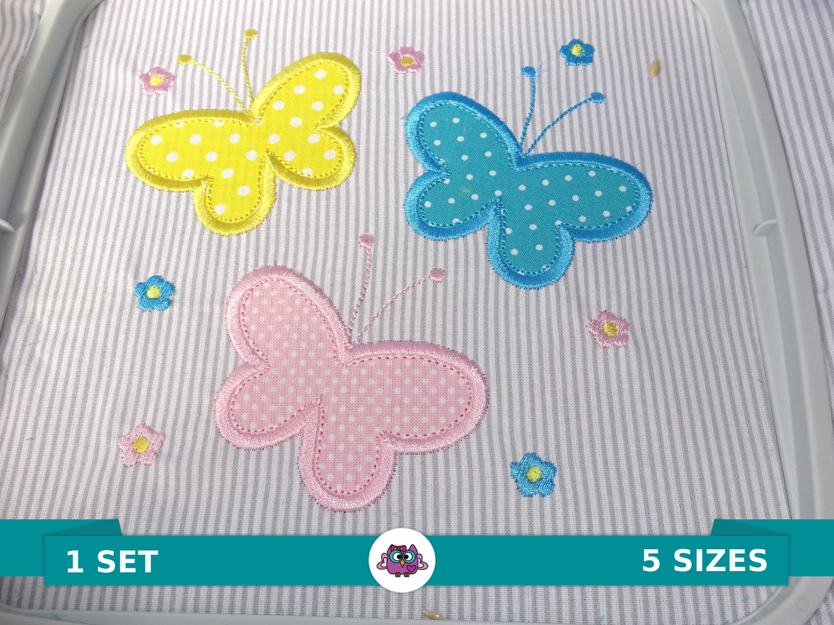 Butterfly Applique Digital File for Embroidery Machine - Etsy