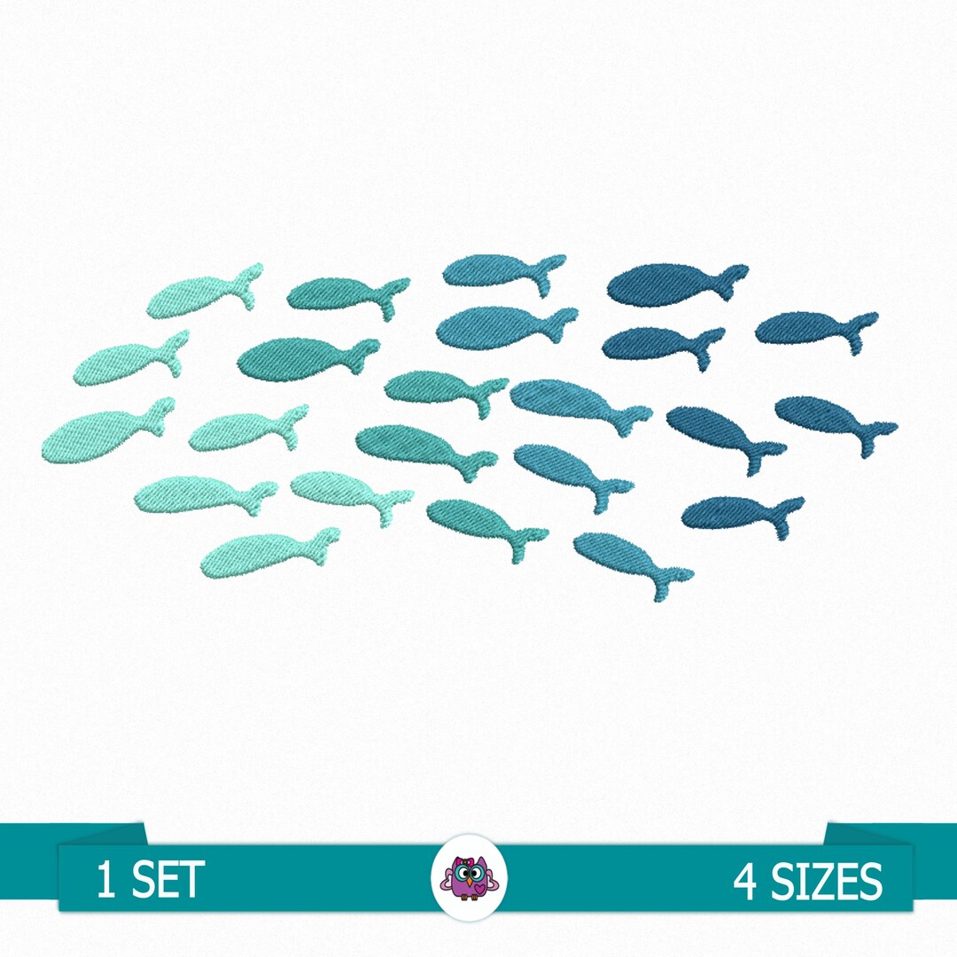 Sardine Fish Embroidery Design - Digital Embroidery File - Little Fish ...