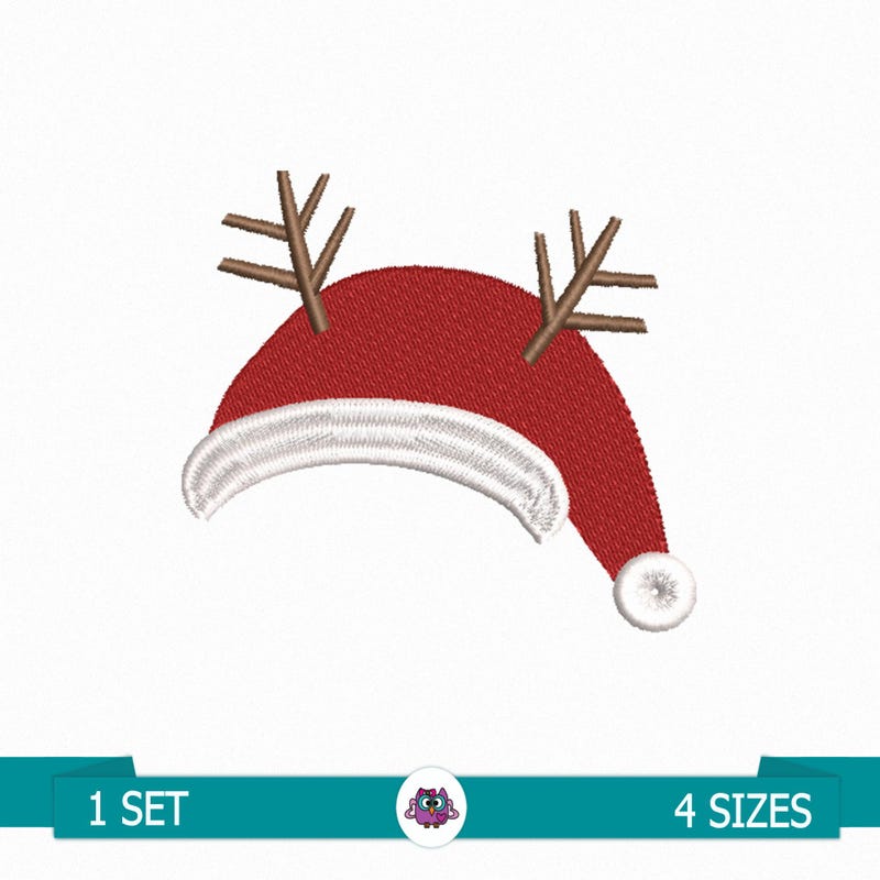 Santa Hat Embroidery - Etsy