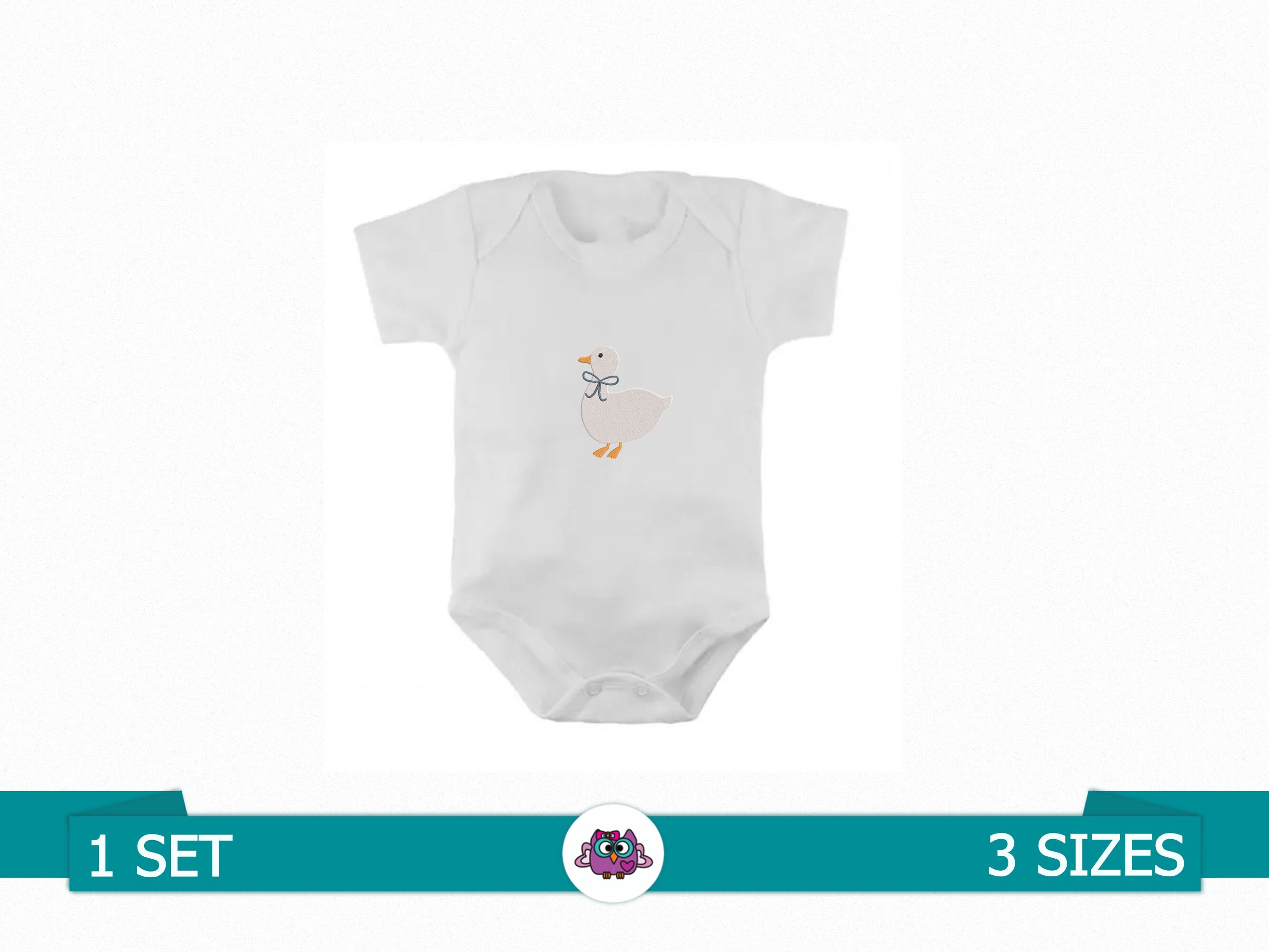 Wite Duck - Digital Embroidery Design for Embroidery Machine (instant ...