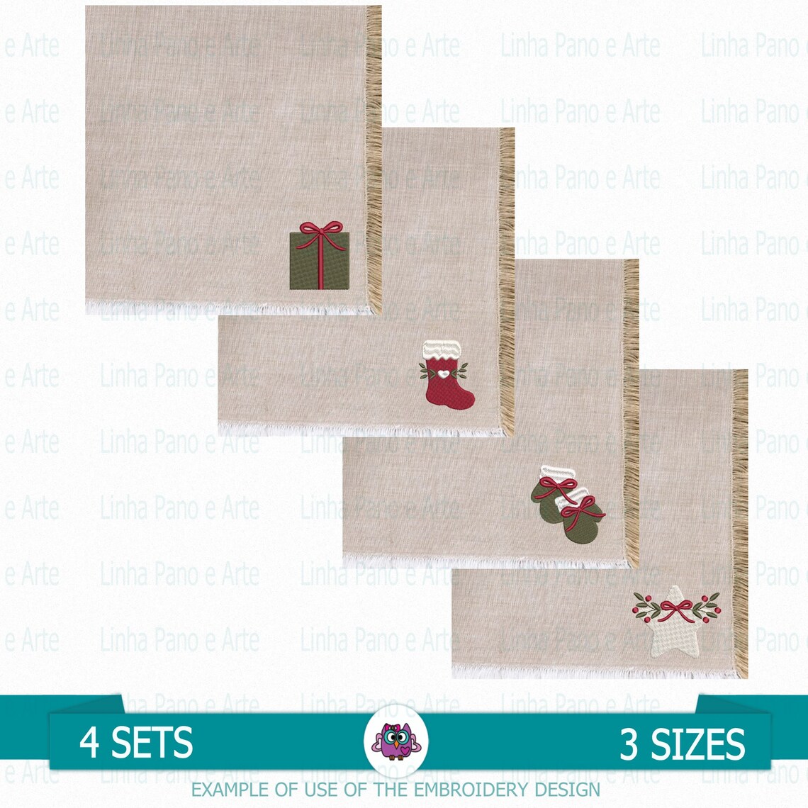 Christmas Mini Elements Embroidery - Digital Embroidery File ...