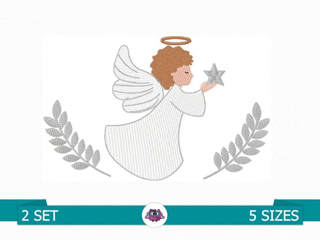 ANGEL 001- Digital Embroidery Design for Embroidery Machine (instant ...