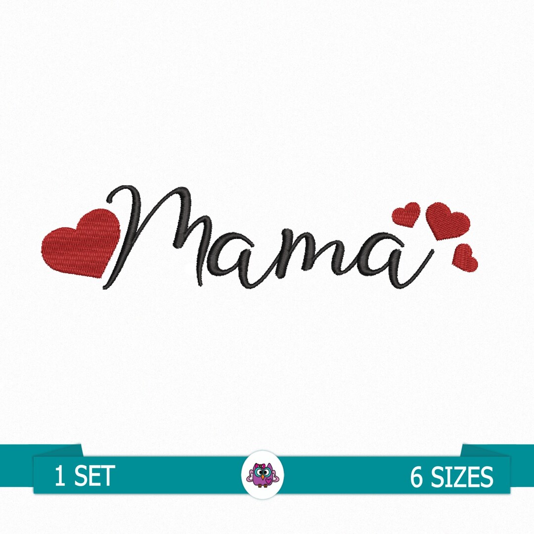 Mama Embroidery Design - Digital Embroidery File - Mother's Day ...