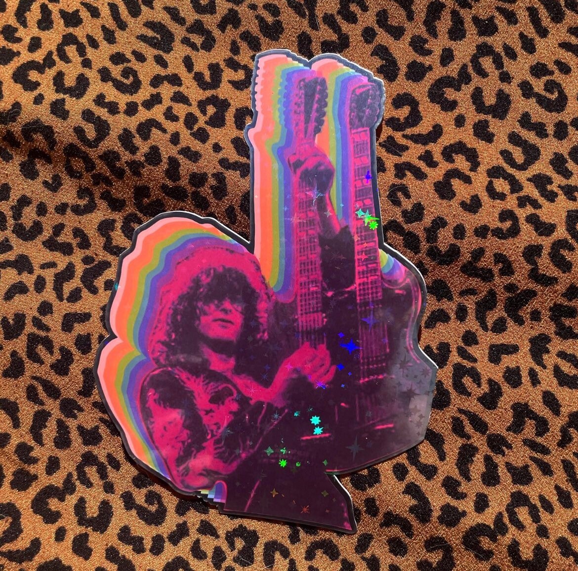 Led Zeppelin Sticker Jimmy Page Guitar Stickers Cool - Etsy