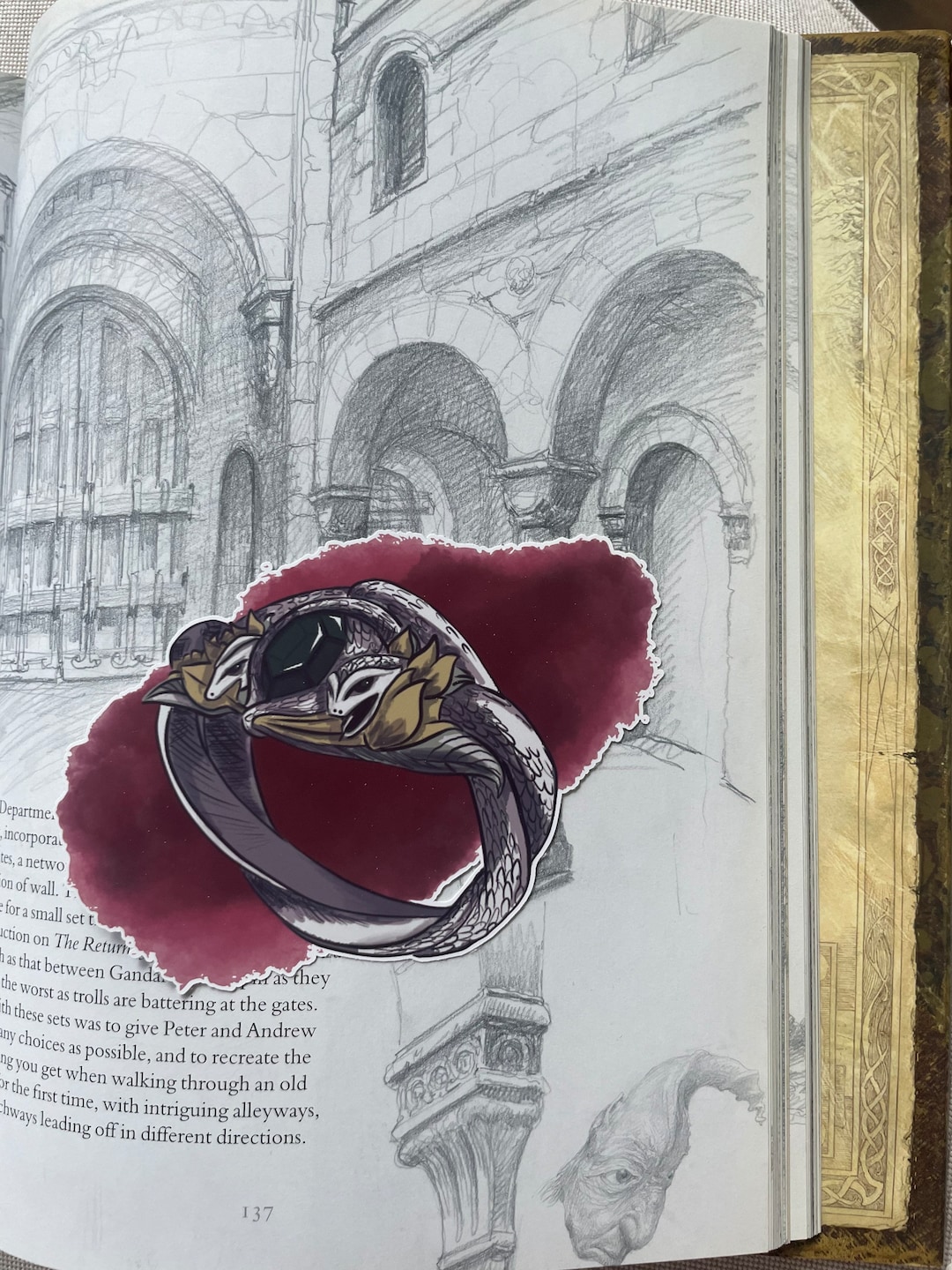 Lord of the Rings Sticker Tolkien Art Gandalf Hobbit Sticker Lotr Gift ...