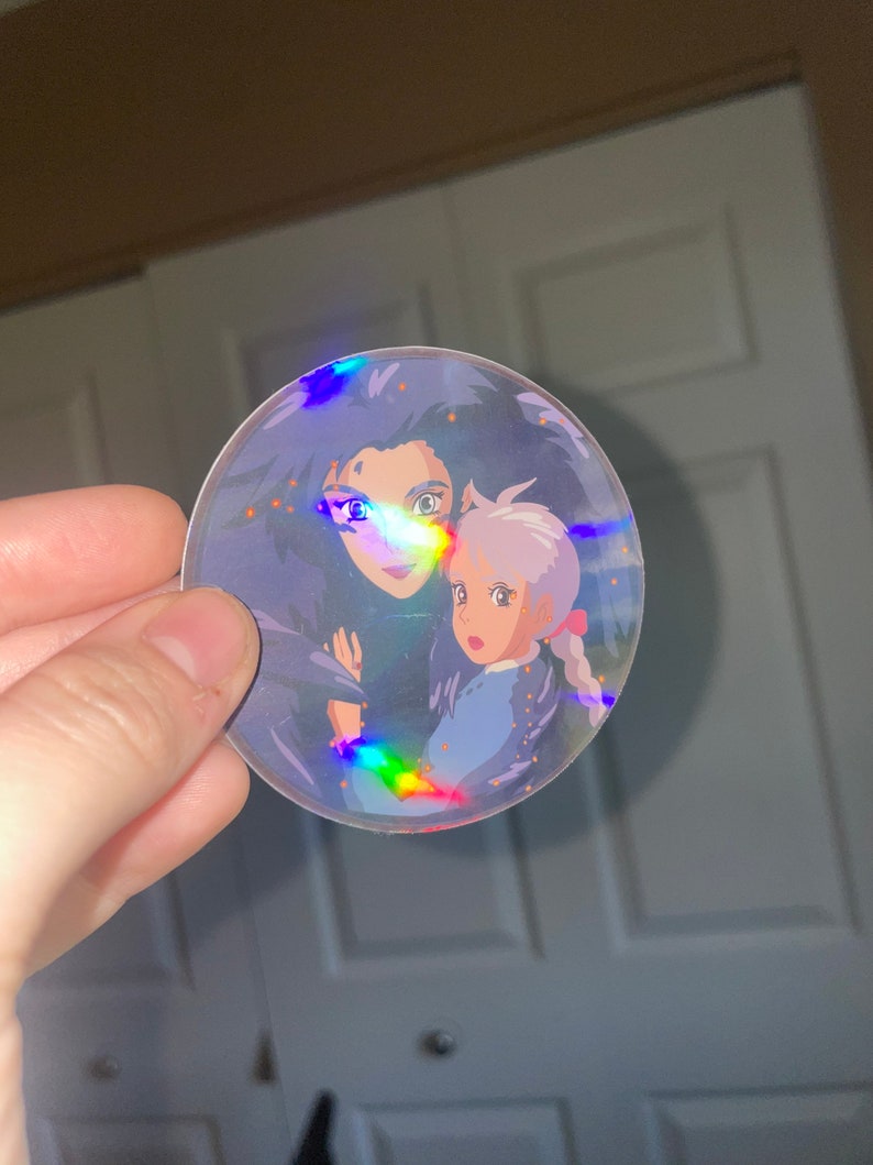 Howls Moving Castle Sticker Sophie and Howl Sticker Ghibli - Etsy