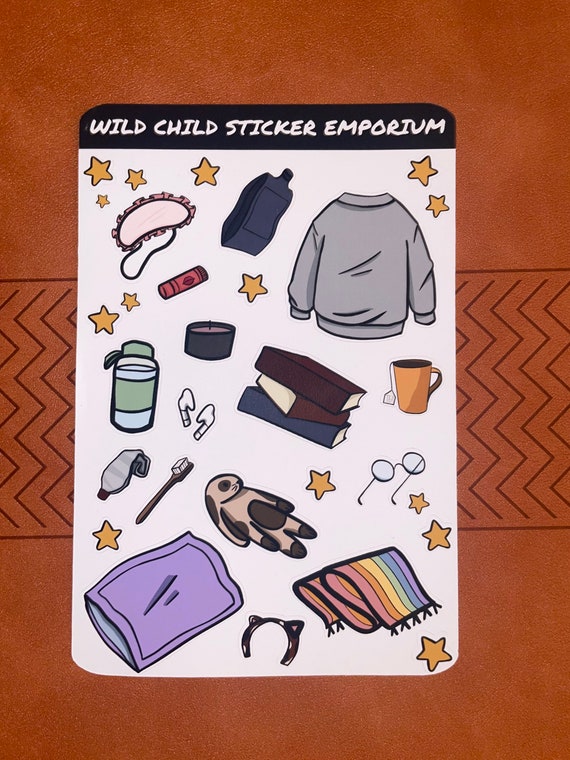 Sleepyhead Sticker Sheet Cute Kawaii Stationary Stickers - Etsy