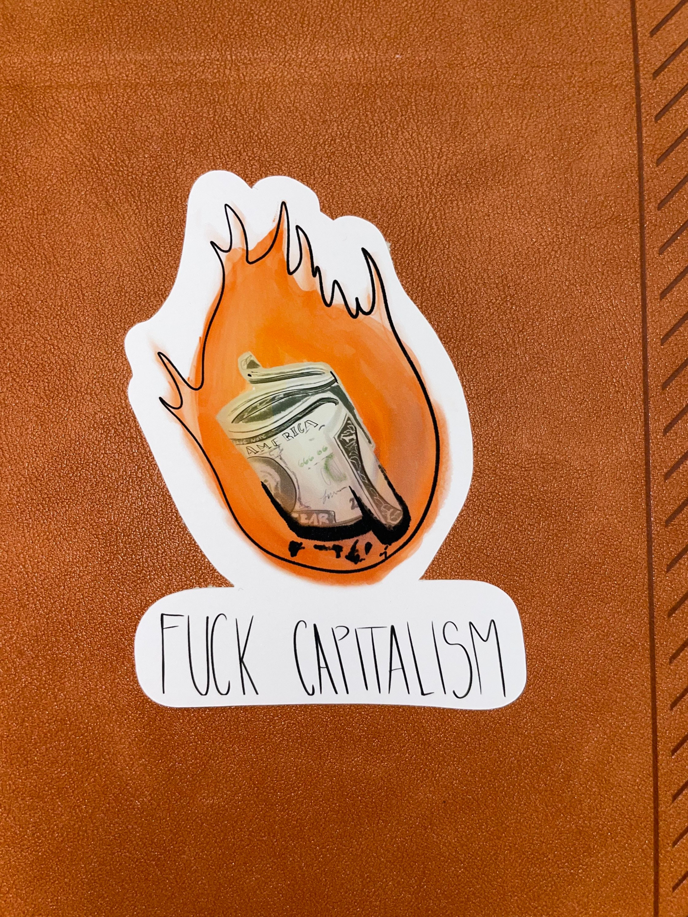 Fck Capitalism Sticker Cool Stickers Punk Stickers - Etsy
