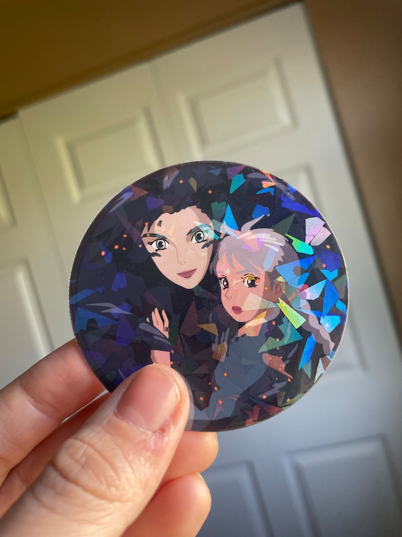Howls Moving Castle Sticker Sophie and Howl Sticker Ghibli - Etsy