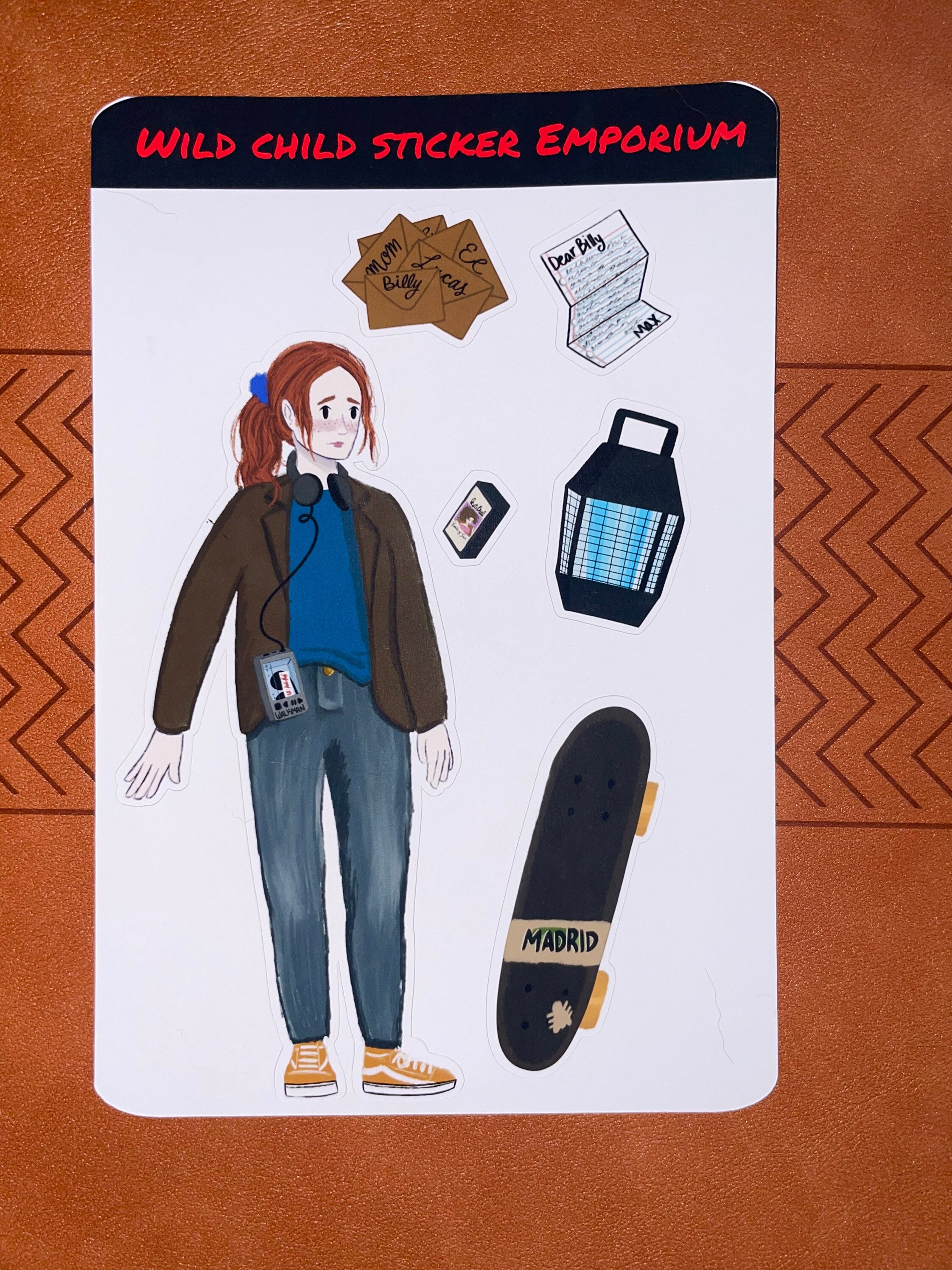 Stranger Things Max Sticker Sheet Spooky Stickers Punk - Etsy