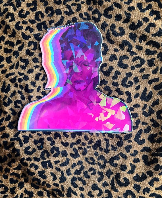 David Bowie Sticker Ziggy Stardust Rock and Roll Sticker - Etsy