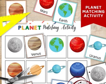 Montessori Solar System Planets Cards - Etsy