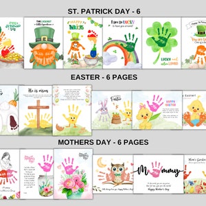 90 Design YEARLY BUNDLE for All Seasons and Holidays Handprint ...